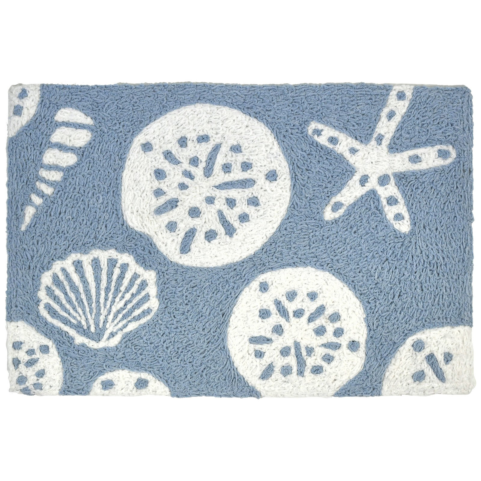 Highland Dunes Jozwiak Shells Rectangle Bath Rug & Reviews | Wayfair