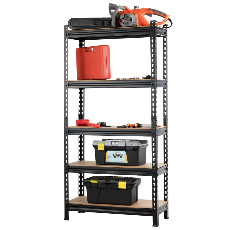 WFX Utility™ Newquay Metal + MDF Board Shelving Unit & Reviews | Wayfair