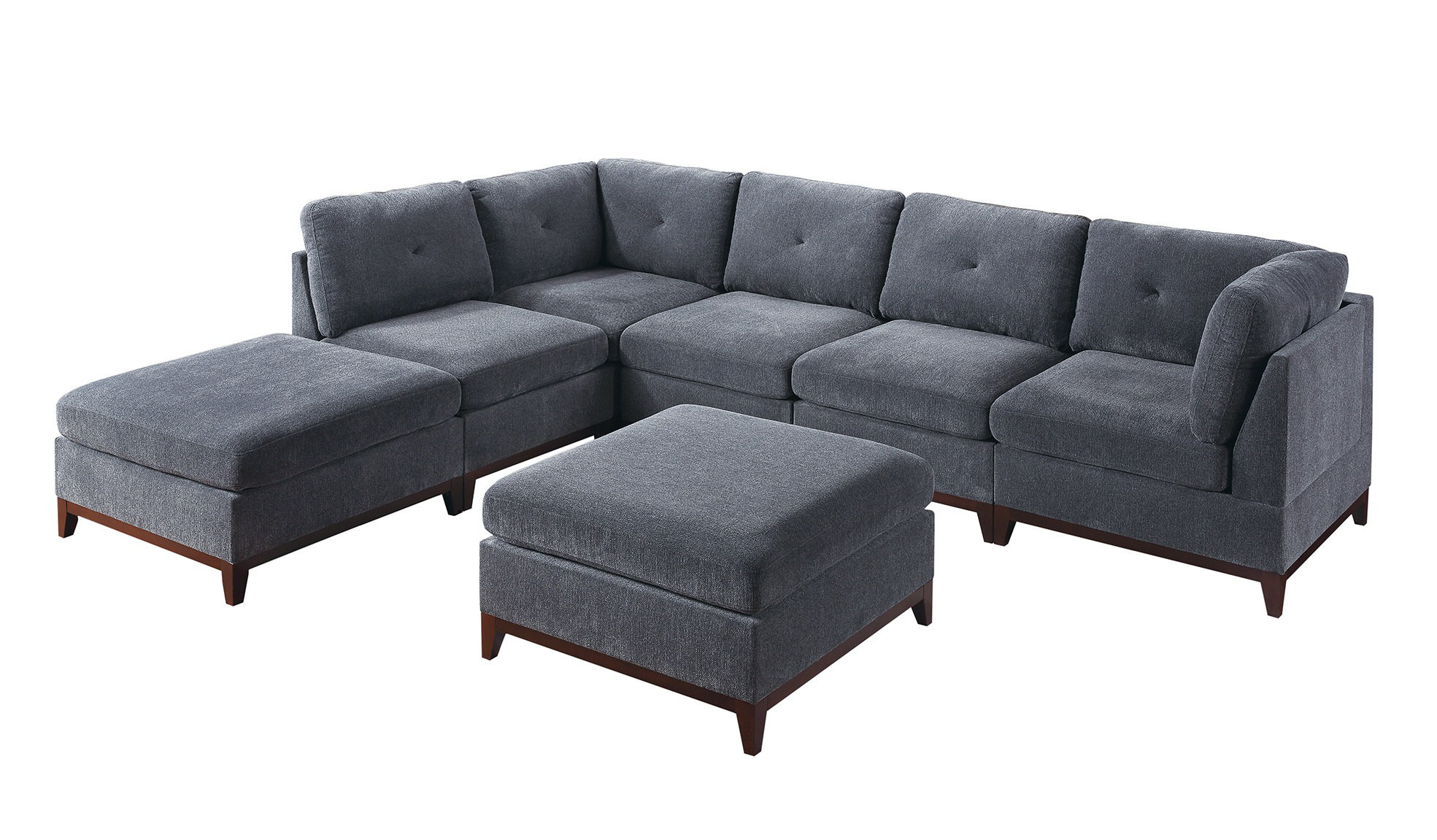 Latitude Run® Modular Sectional Set Living Room Furniture Couch Corner ...