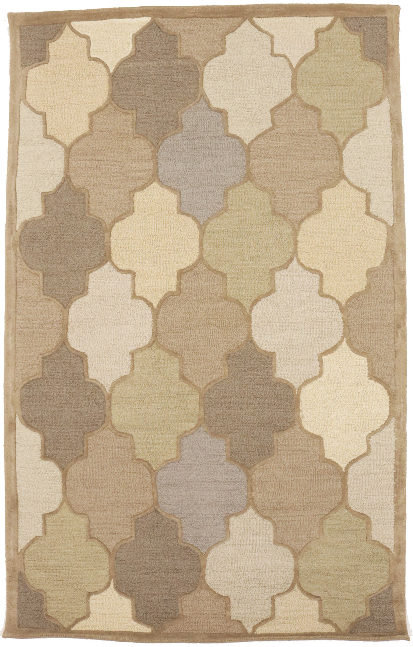 Red Barrel Studio® Trellis Handmade Tufted Wool Area Rug in ...