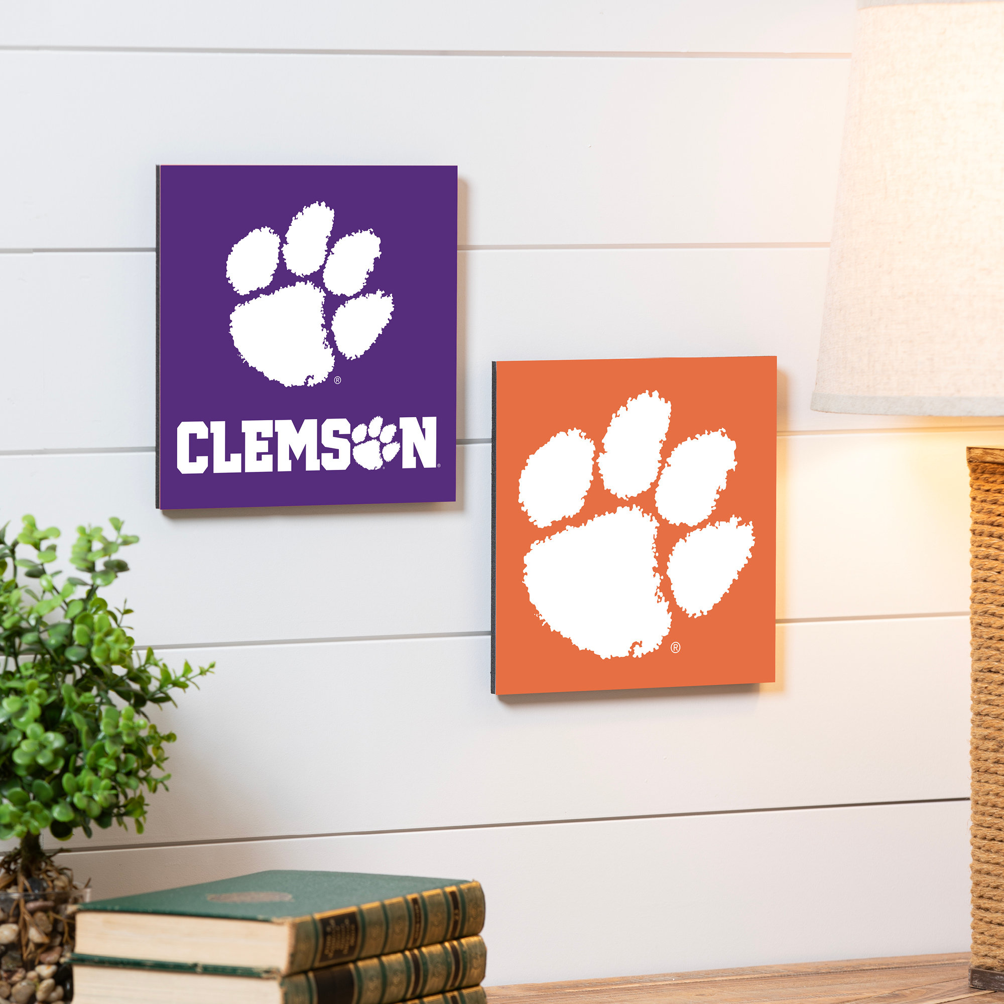 Evergreen Enterprises, Inc Clemson University - 2 Piece No Frame Print ...