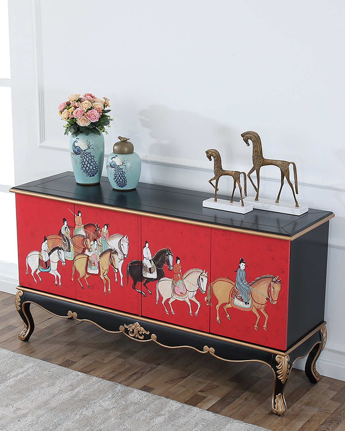 Feel High Pillows Solid Wood 66.93'' W Storage Credenza | Wayfair