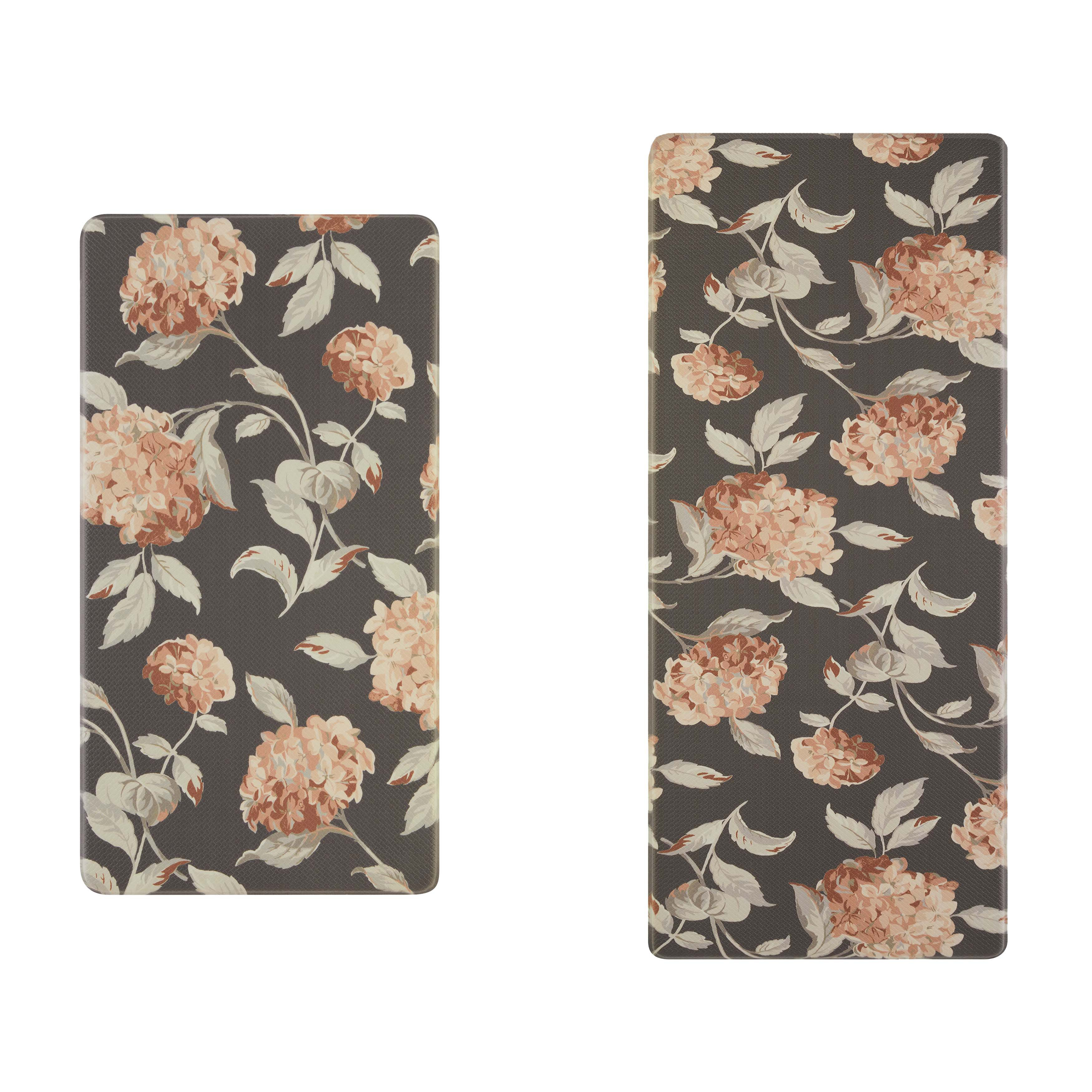 Laura Ashley 2 Piece Hydrangea Wellness Mat Anti-Fatigue Mat Set ...
