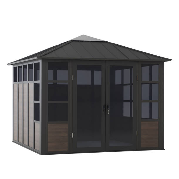 Cedarshed Longhouse 12 ft. W x 10 ft. D Western Red Cedar Wood Storage ...