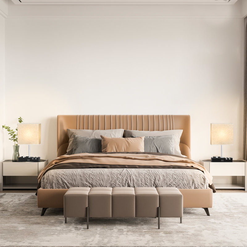 Ebern Designs Marshawn Table Lamp with 2 USB Ports, 2 Power Outlets and ...