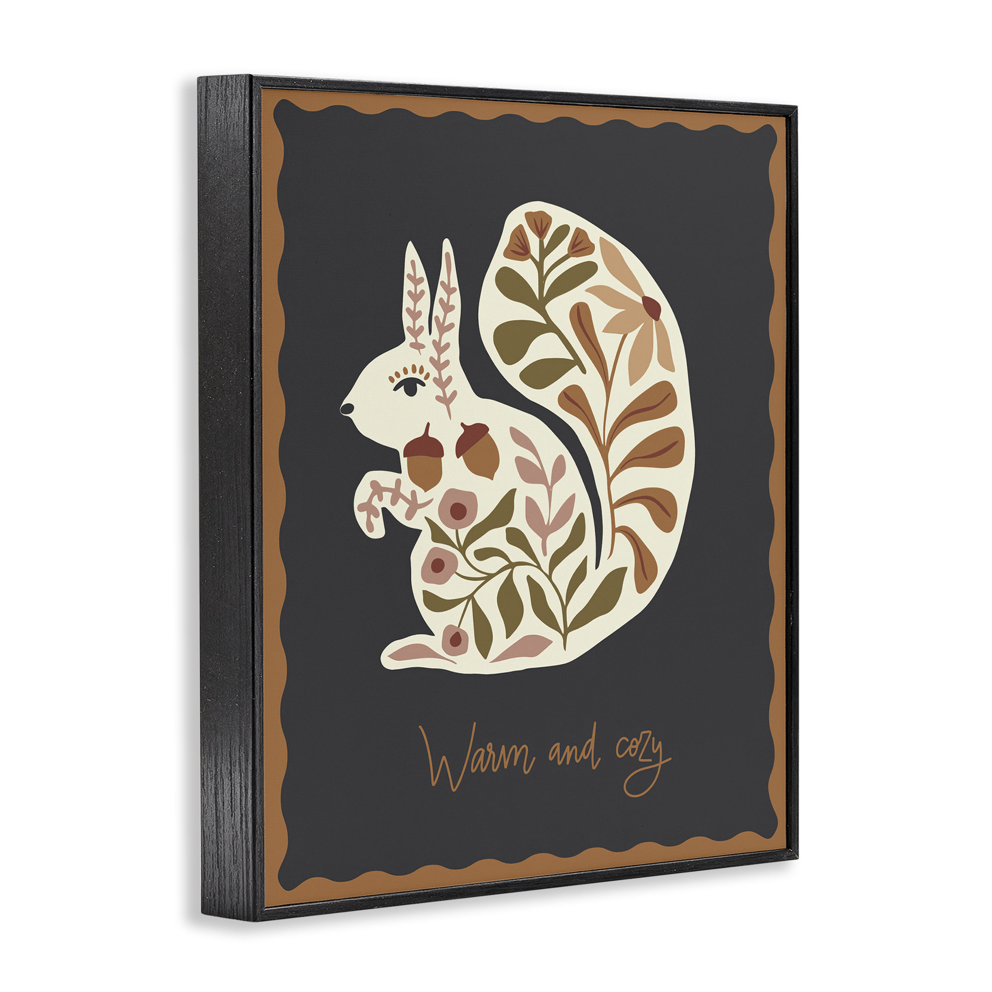 Dakota Fields Autumnal Folk Squirrel Giclee Art by Caroline Alfreds ...