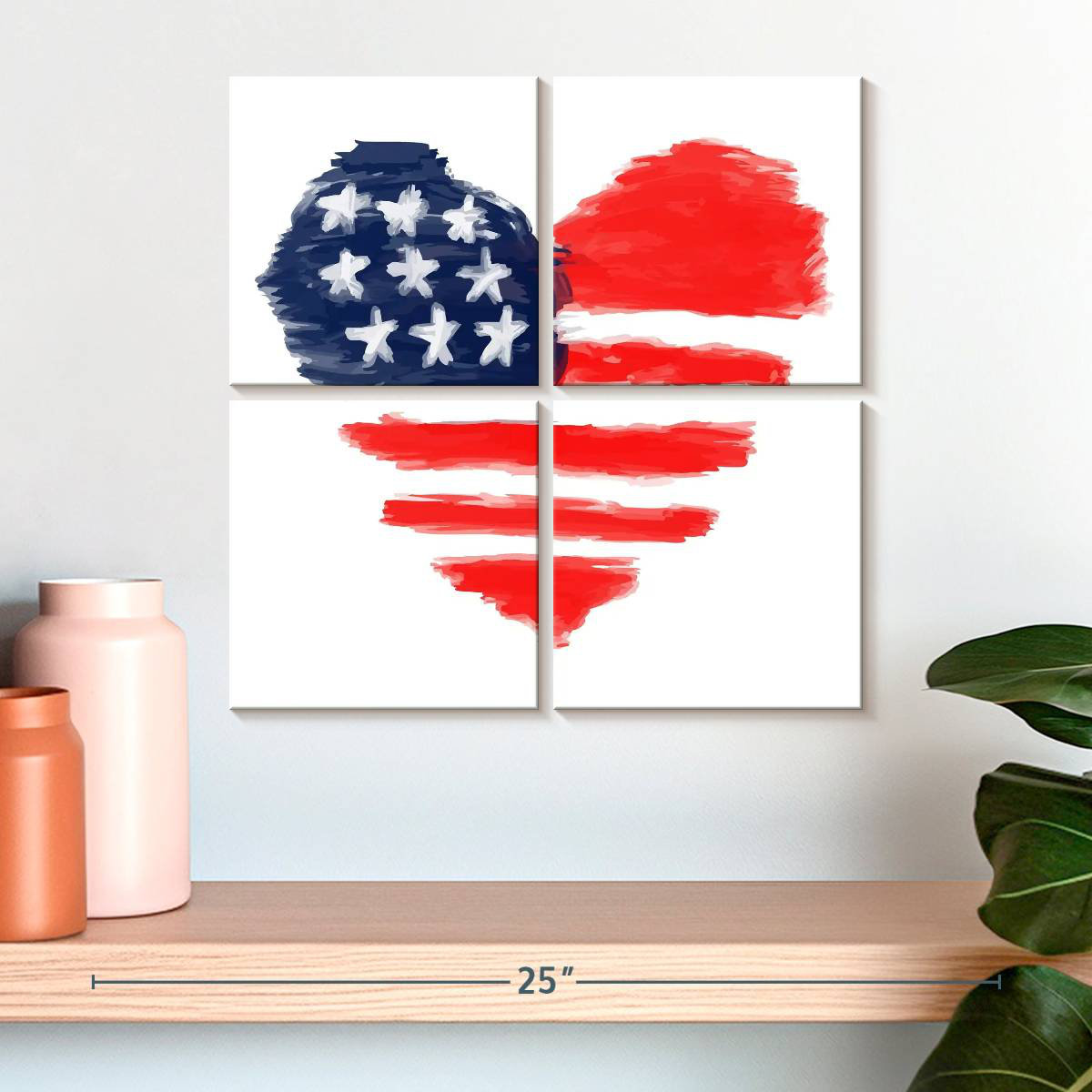 Ebern Designs Borges Memorial Day Heart | Wayfair