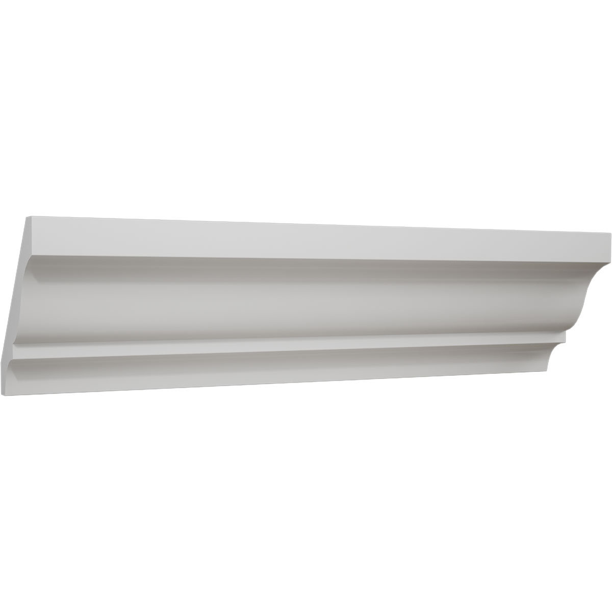 Ekena Millwork TrueCraft PVC Crown Moulding, White | Wayfair