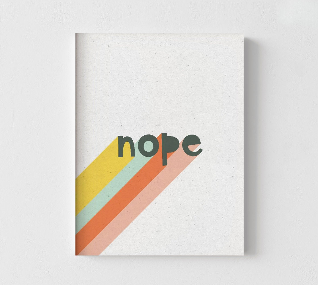 WeFrameArt Rainbow No Sign Poster, Multicolor Sign Wall Art, Bedroom ...