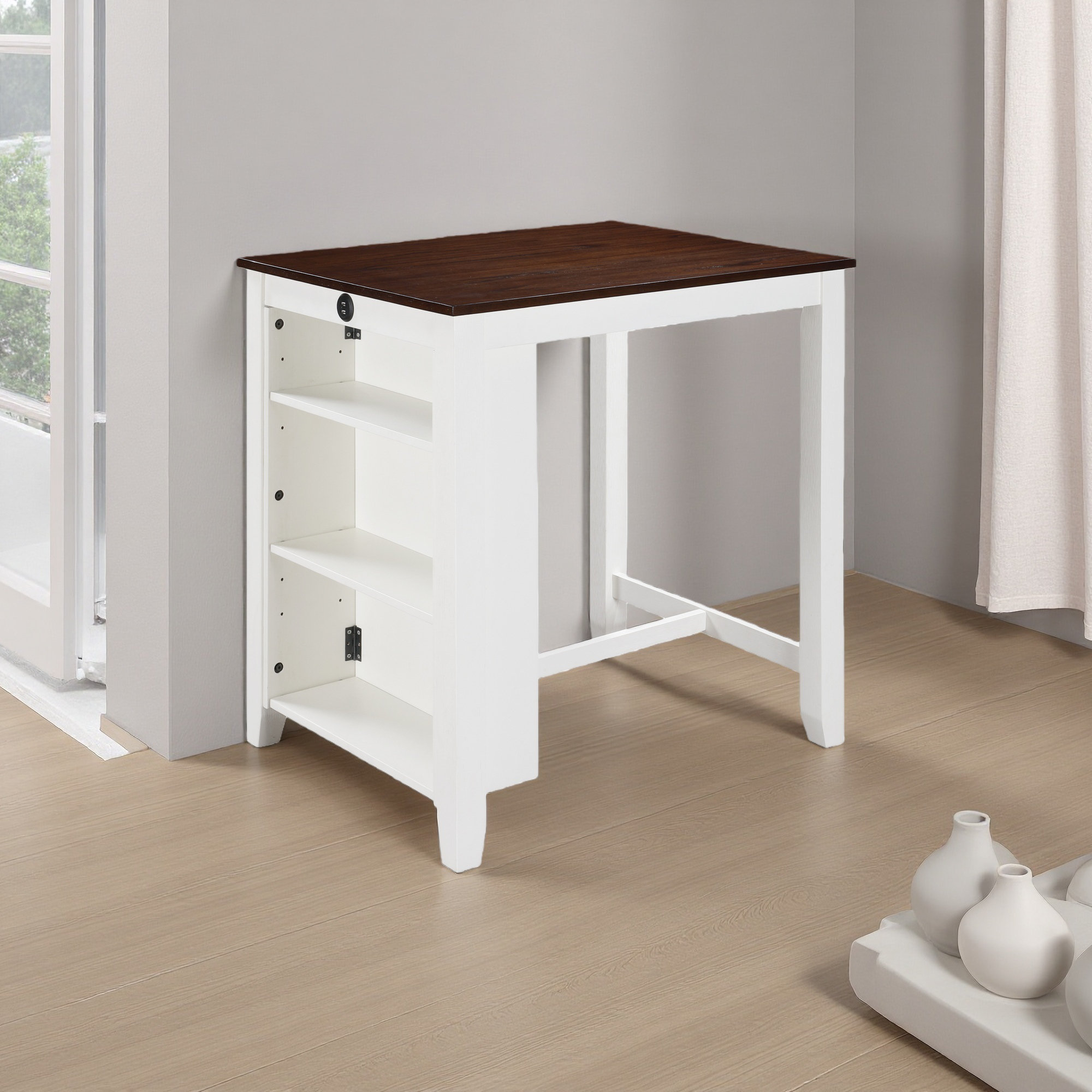 George Oliver 36" Finish Small Space Counter Height Dining Table With ...