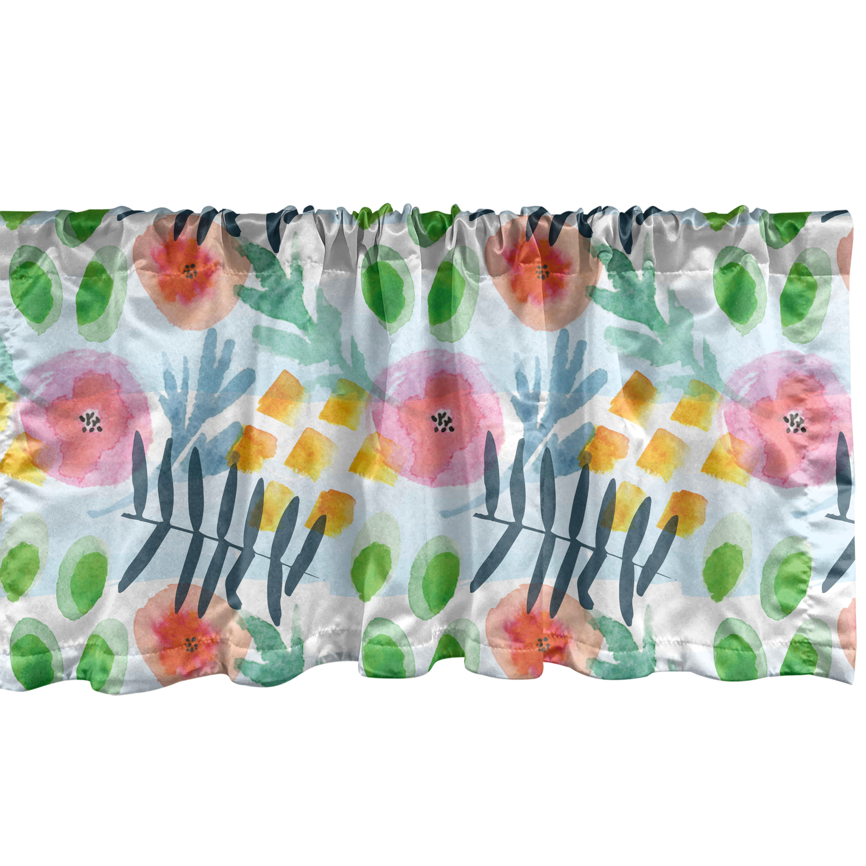 Ambesonne African Valance Pack of 2 Circles Chevrons Lines 52479 | Wayfair