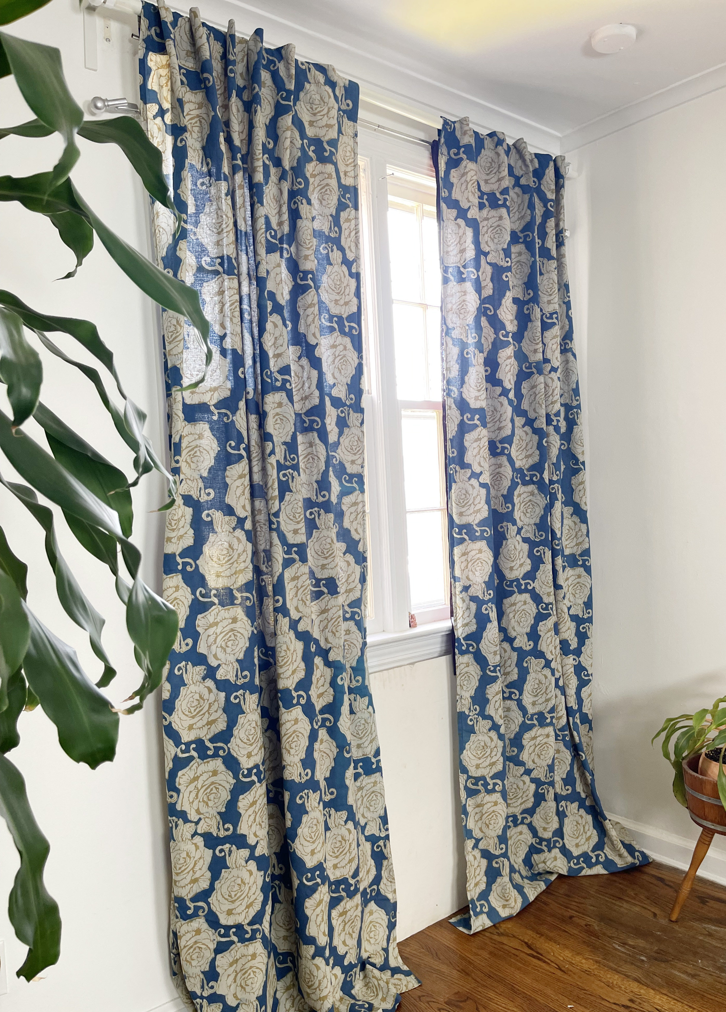Dakota Fields Floral Block Print Curtain, Boho Window Panel | Wayfair