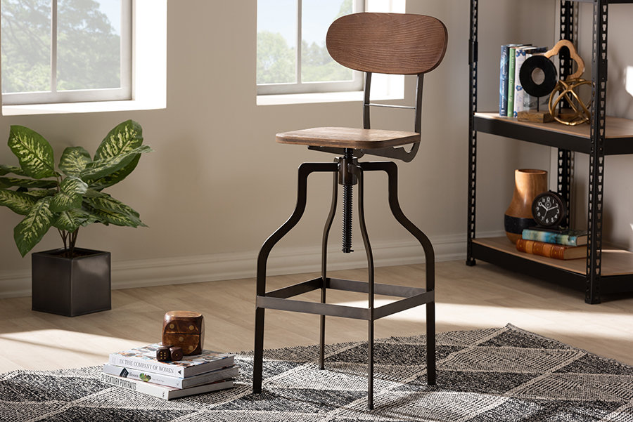 Williston Forge Spaldings 28'' Counter Stool with Metal Frame - Wayfair ...