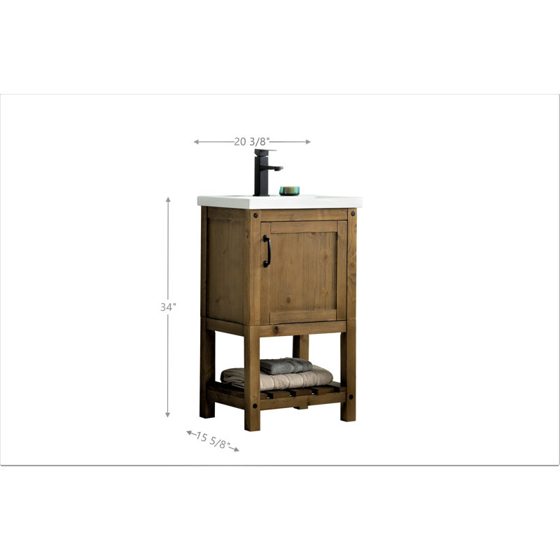 The Twillery Co.® Radstock 20" Single Bathroom Vanity Set & Reviews ...