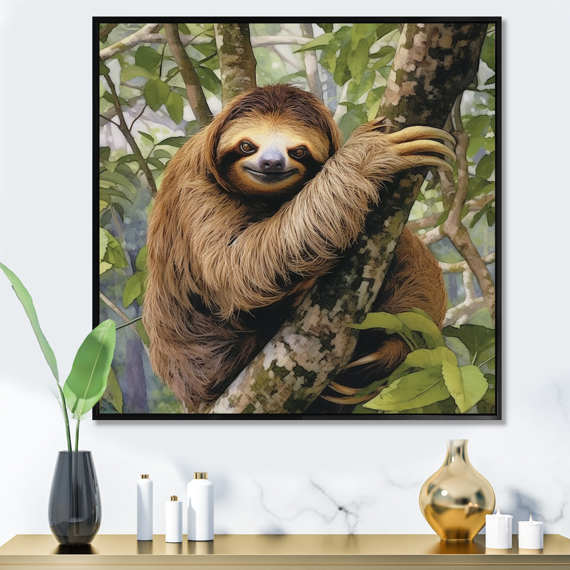Bungalow Rose Tree Dwelling Sloth II | Wayfair
