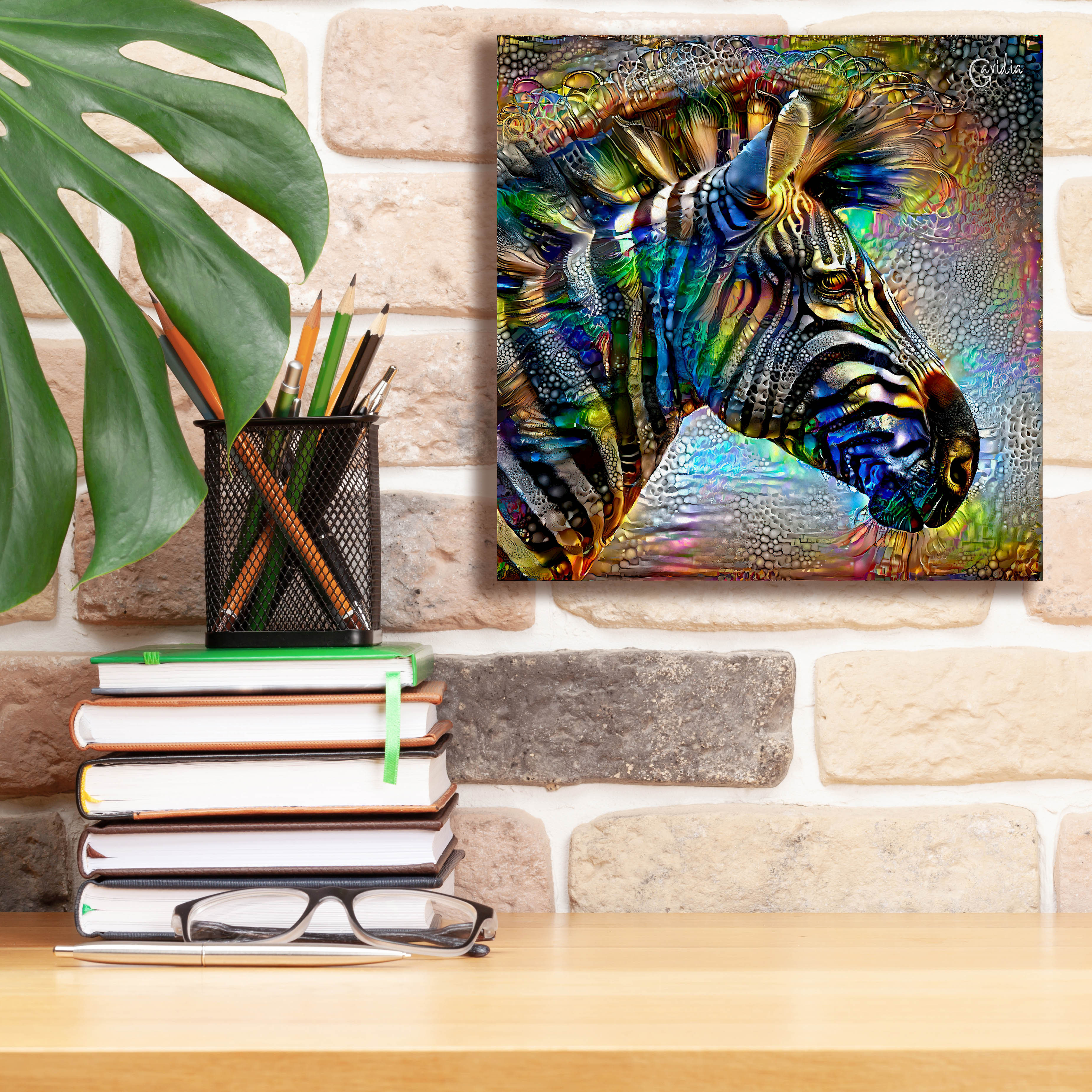 Epic Graffiti 'Zebra' by Pedro Gavidia Canvas Wall Art | Wayfair