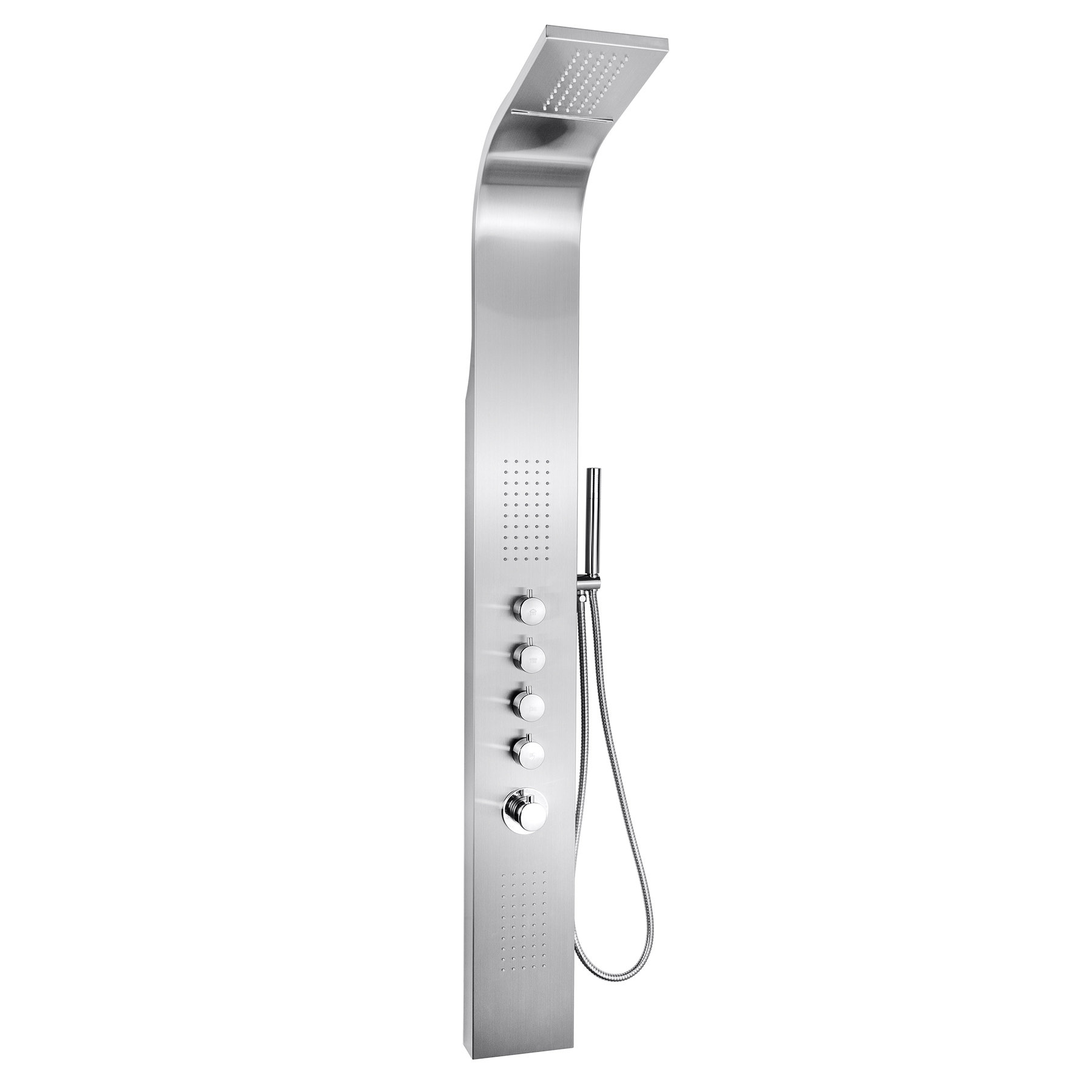 AKDY Temperature Control Tower 63" Shower Panel with Fixed Shower Head ...