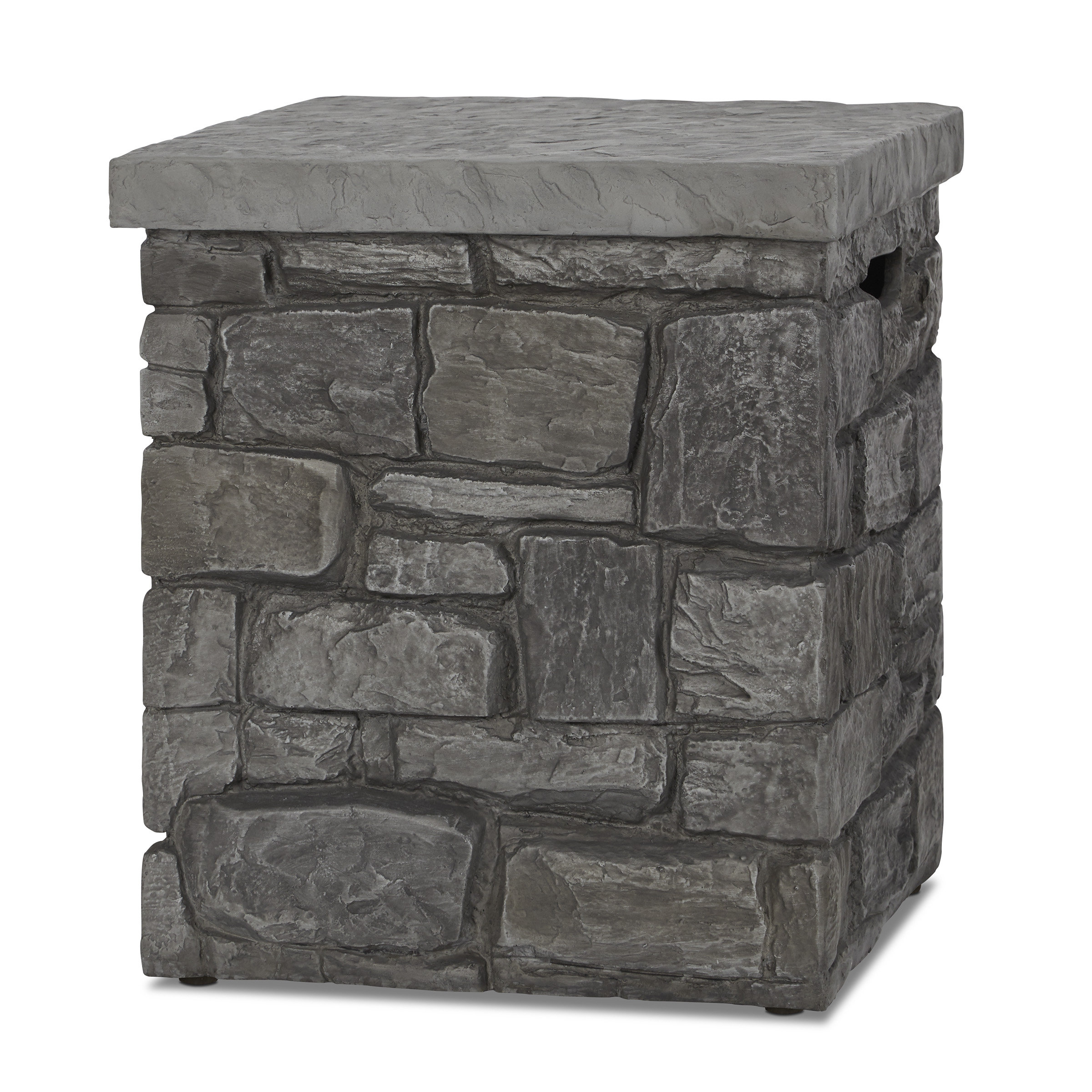 Real Flame SEDONA 19"H Square Concrete Propane Tank Cover and Side ...