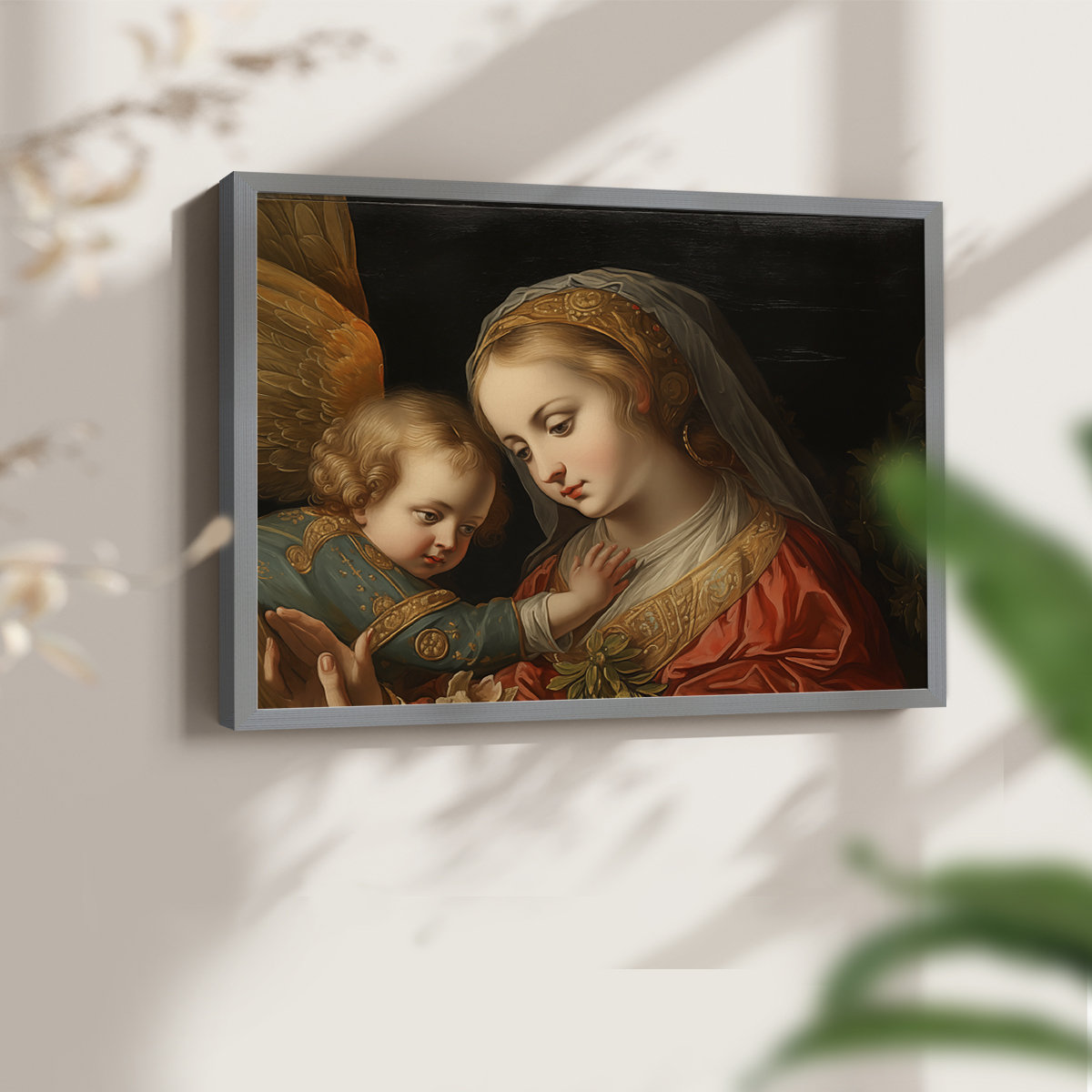 Fleur De Lis Living Angels From Above-LXXI -Framed Print - Restickable ...