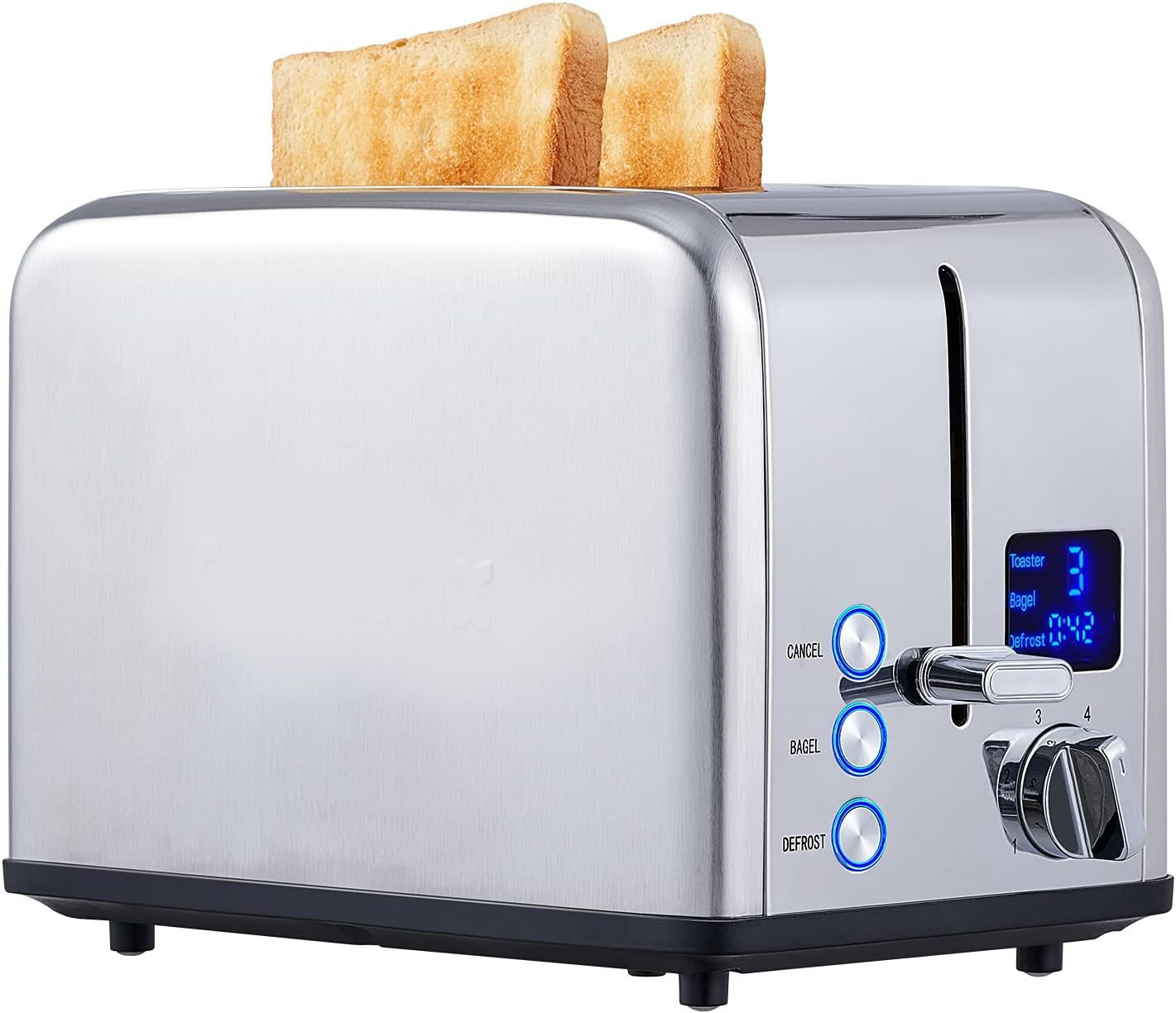 IMPIAR Stainless Steel Toaster With Large LED Display Bread Toaster 1.5 ...