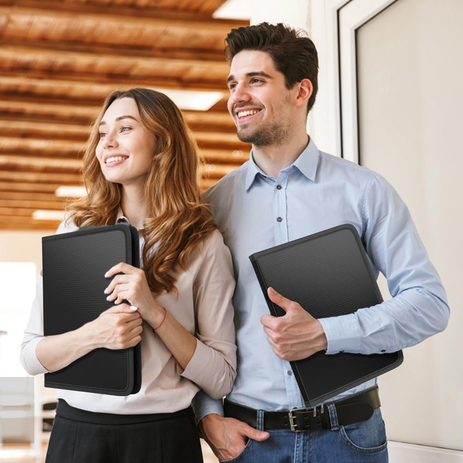 Inbox Zero Fireproof Folding File Organizer With Waterproof Zipper And ...