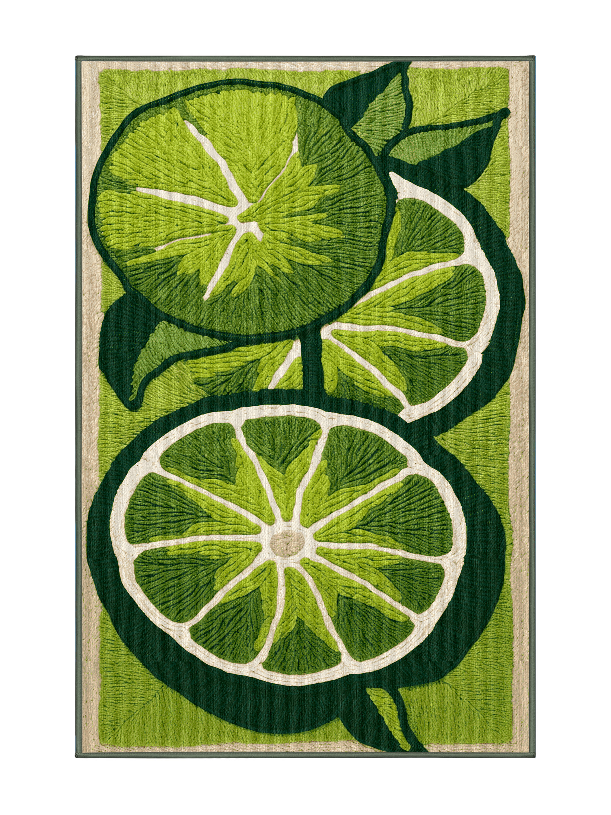 Longshore Tides Washable Lime Key Fruits Area Rug | Wayfair