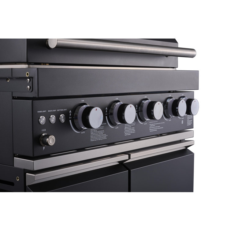 Forno All'Aperto 62,600 BTU BBQ & Sink Module with Black Sintered Stone ...