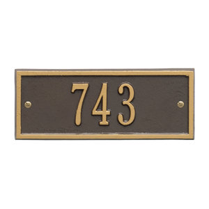 Whitehall Products 1- Line Wall Mount Address Plaque & Reviews | Wayfair