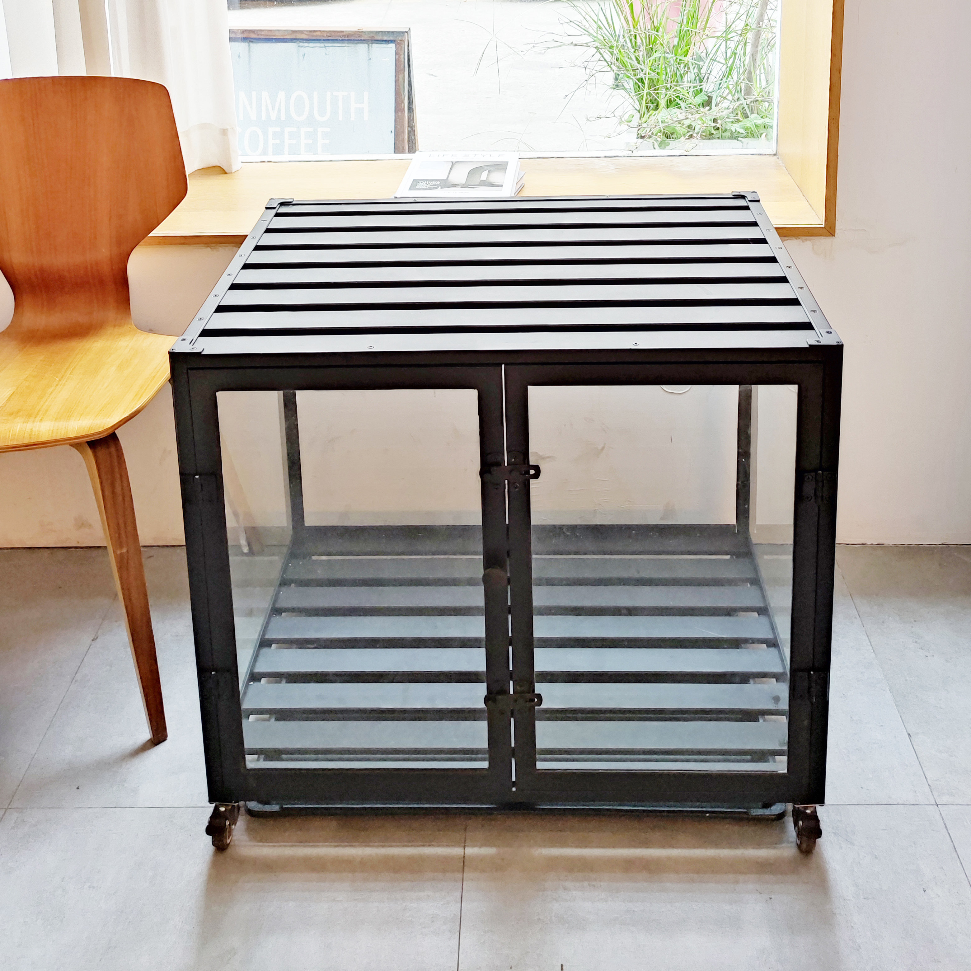 Tucker Murphy Pet™ Innovated Transparent Tempered Glass Dog Cage Crate ...