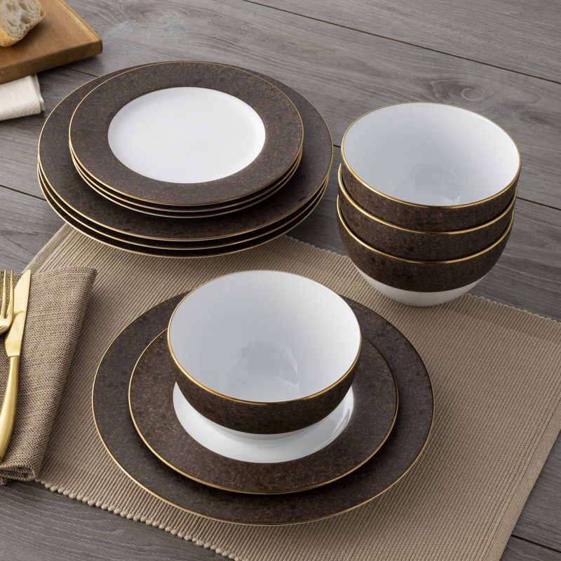 Noritake Tozan 12-Piece Dinneware Set, Service For 4 & Reviews | Wayfair