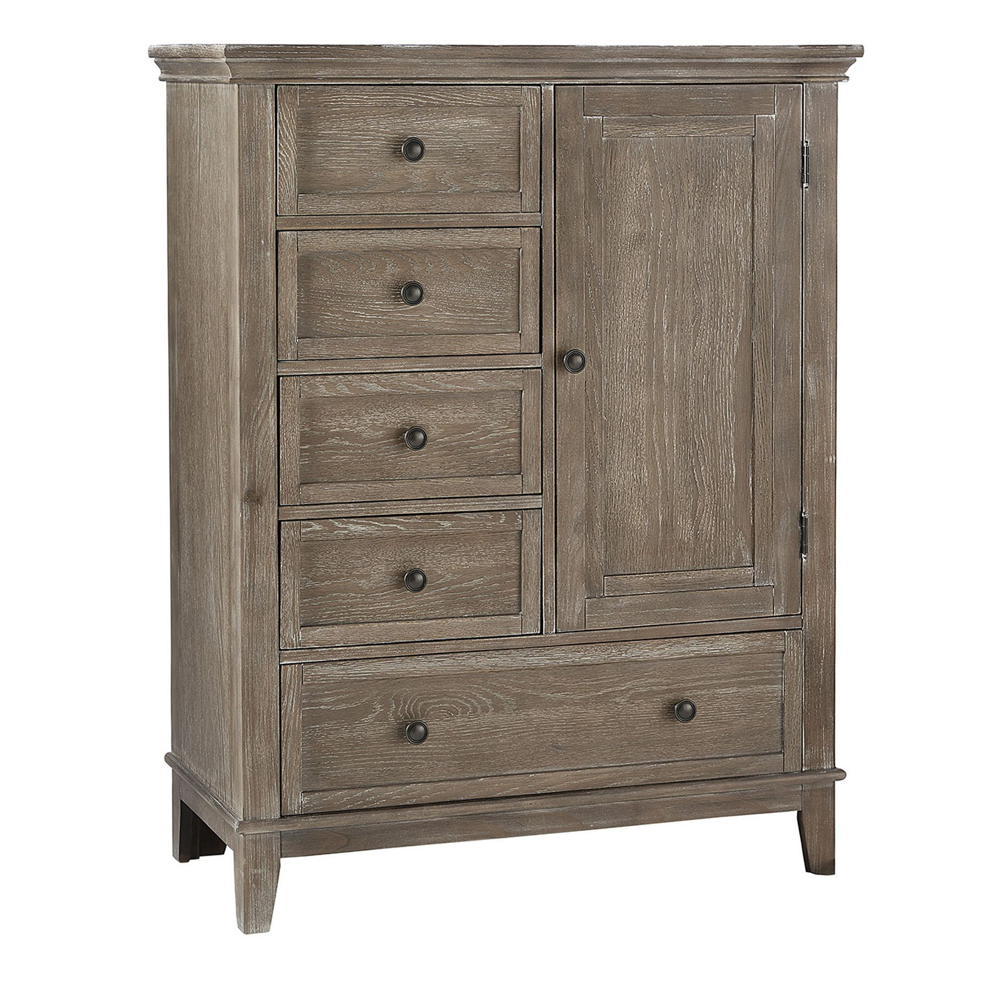 August Grove® Leland Traditional Wood Chifferobe | Wayfair