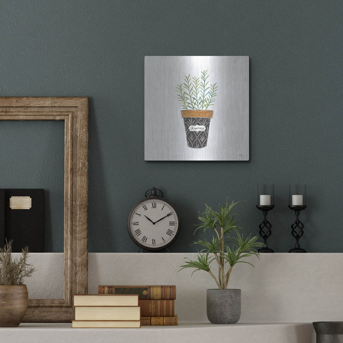 Winston Porter Fine Herbs 9' by Janelle Penner Metal Wall Art | Wayfair