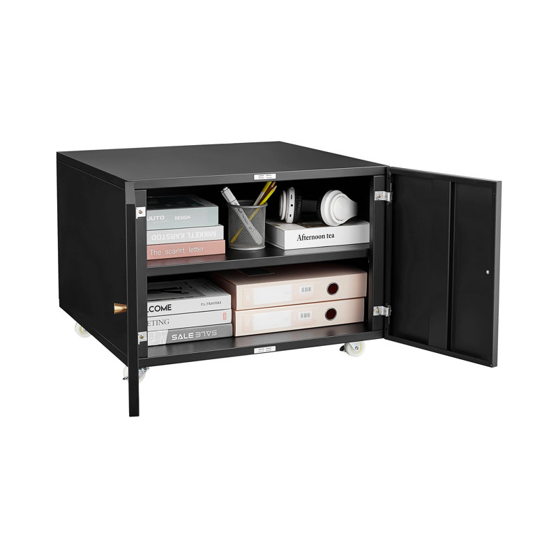 17 Stories Office Furniture Copier Cabinet 2 Door Steel Copier Stand ...