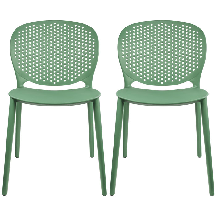 2xHome Outdoor Stacking Dining Side Chair | Wayfair