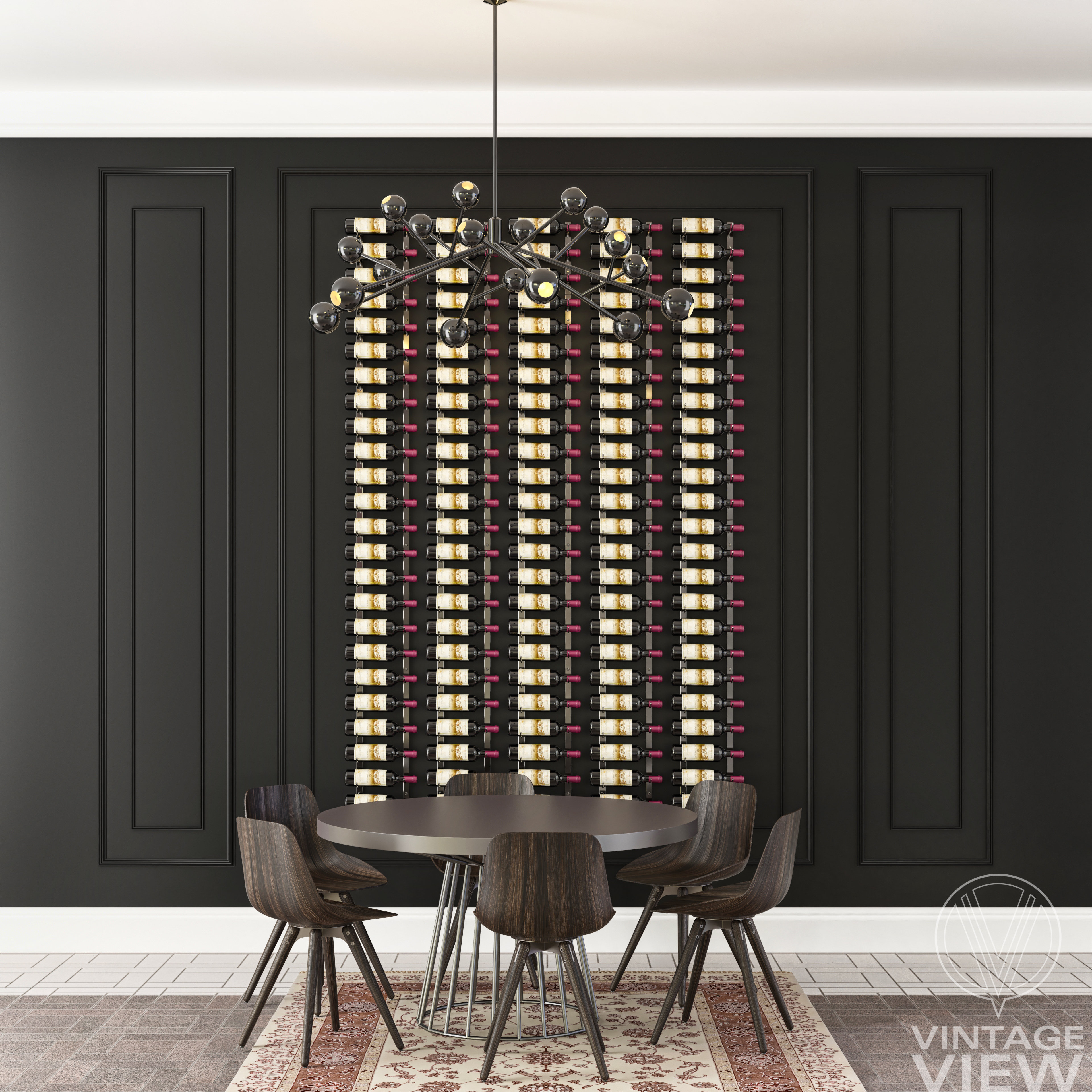 Belfry Kitchen Chriopher 63 Bottle Wall Mounted Wine Bottle Rack Kit ...