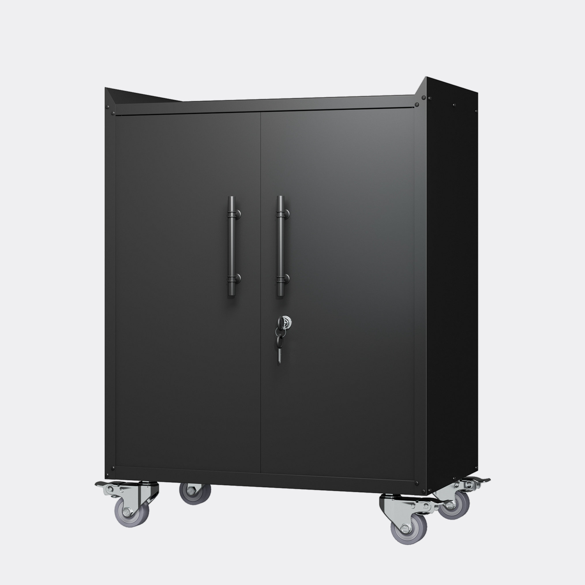 WFX Utility™ 2 Door Lockable Storage Tool Cabinets, Metal Rolling Tool ...