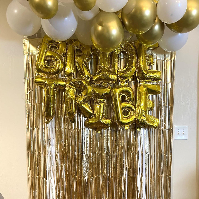 The Party Aisle™ Metallic Gold Balloons Set, Pack of 35 12 Inch White ...