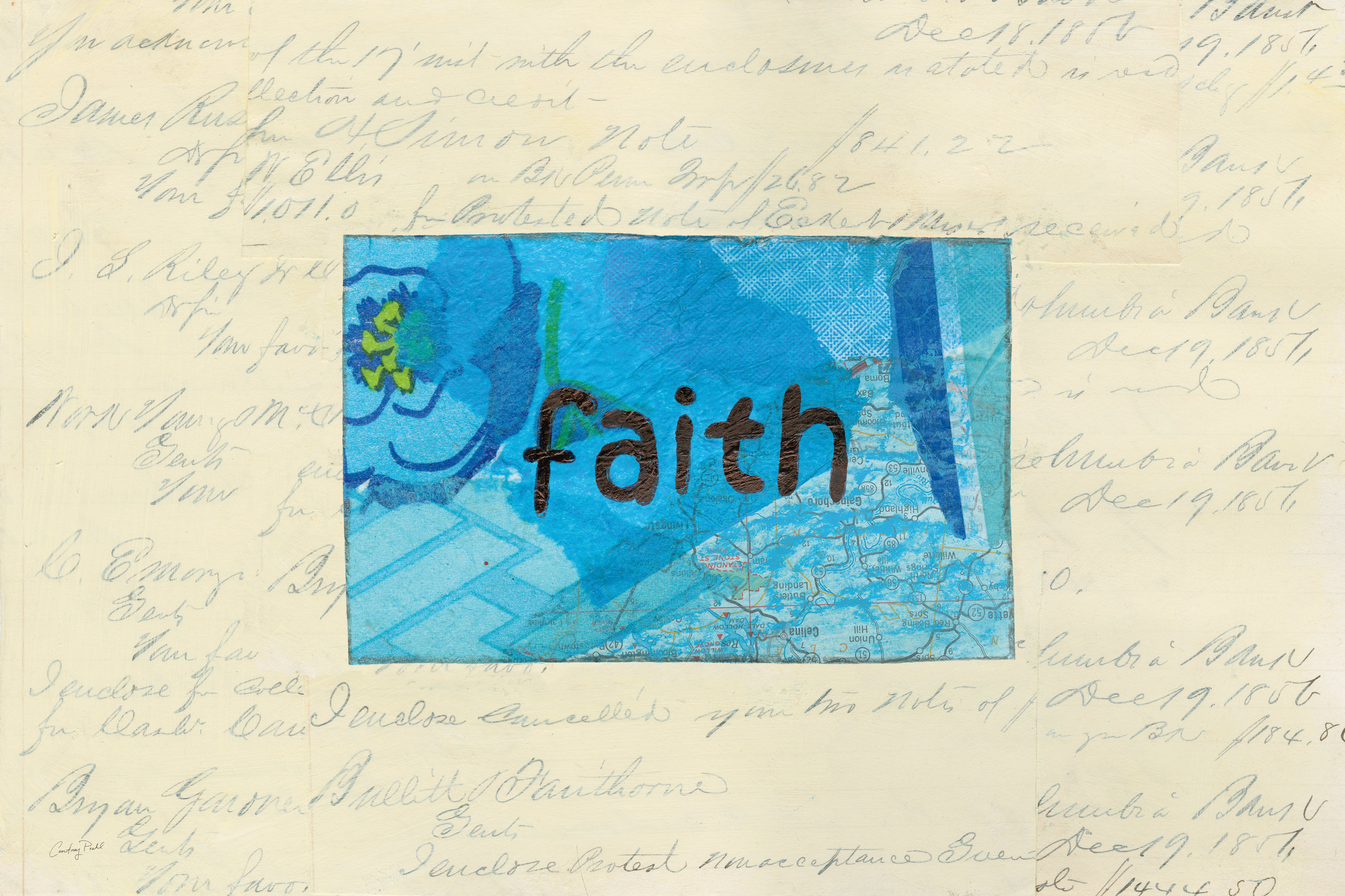 Ophelia & Co. Faith Collage by Courtney Prahl Print | Wayfair