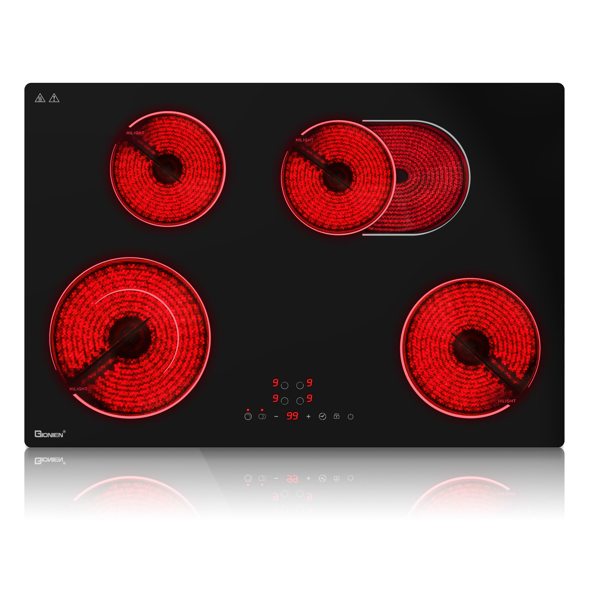 Jazava Built-in 30" 4 Burner Electric Radiant Cooktop | Wayfair