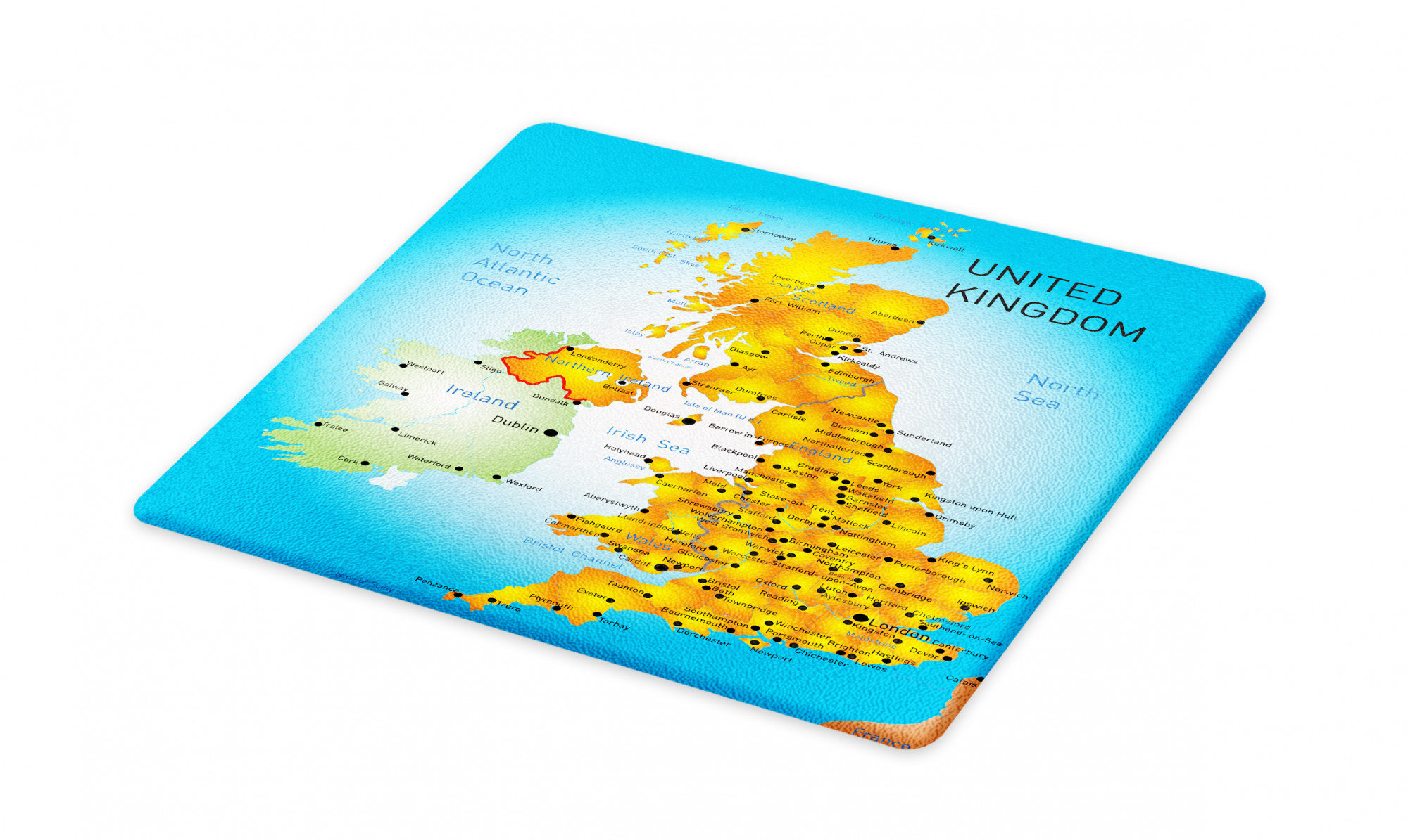 East Urban Home Glass Map Cutting Board | Wayfair