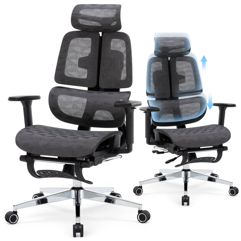 Inbox Zero Michaelena Ergonomic Dual Backrest Office Chair With ...