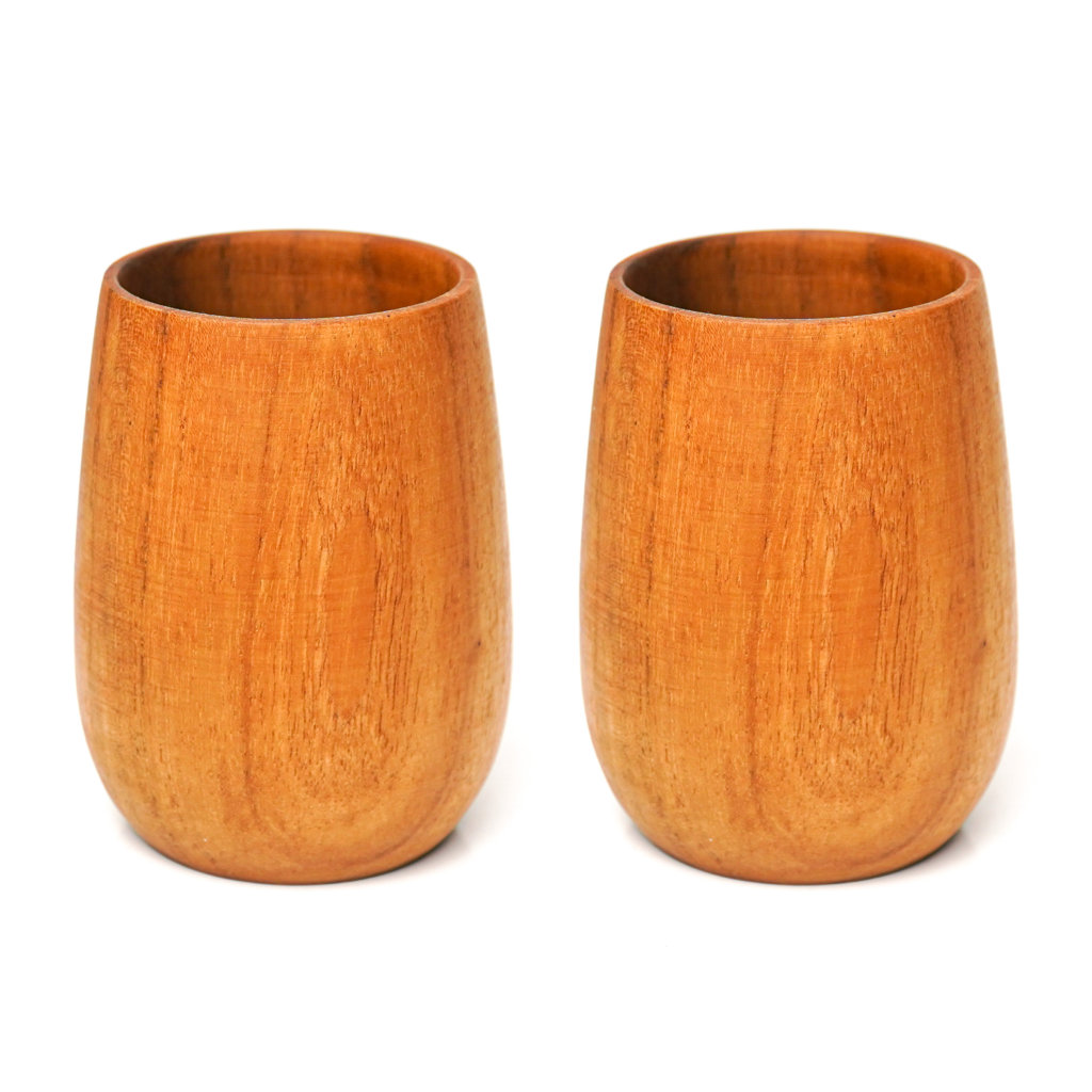 Rainforest Bowls Rounded Teak Wood Cup - Wayfair Canada