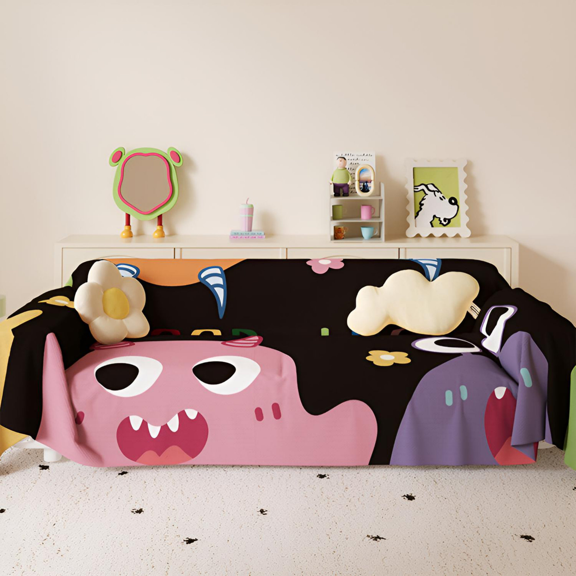 Zoomie Kids Cute And Fun Anti Cat Scratch Sofa Towel - Four Seasons ...