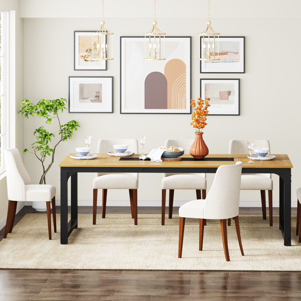 17 Stories Metal Base Dining Table & Reviews | Wayfair