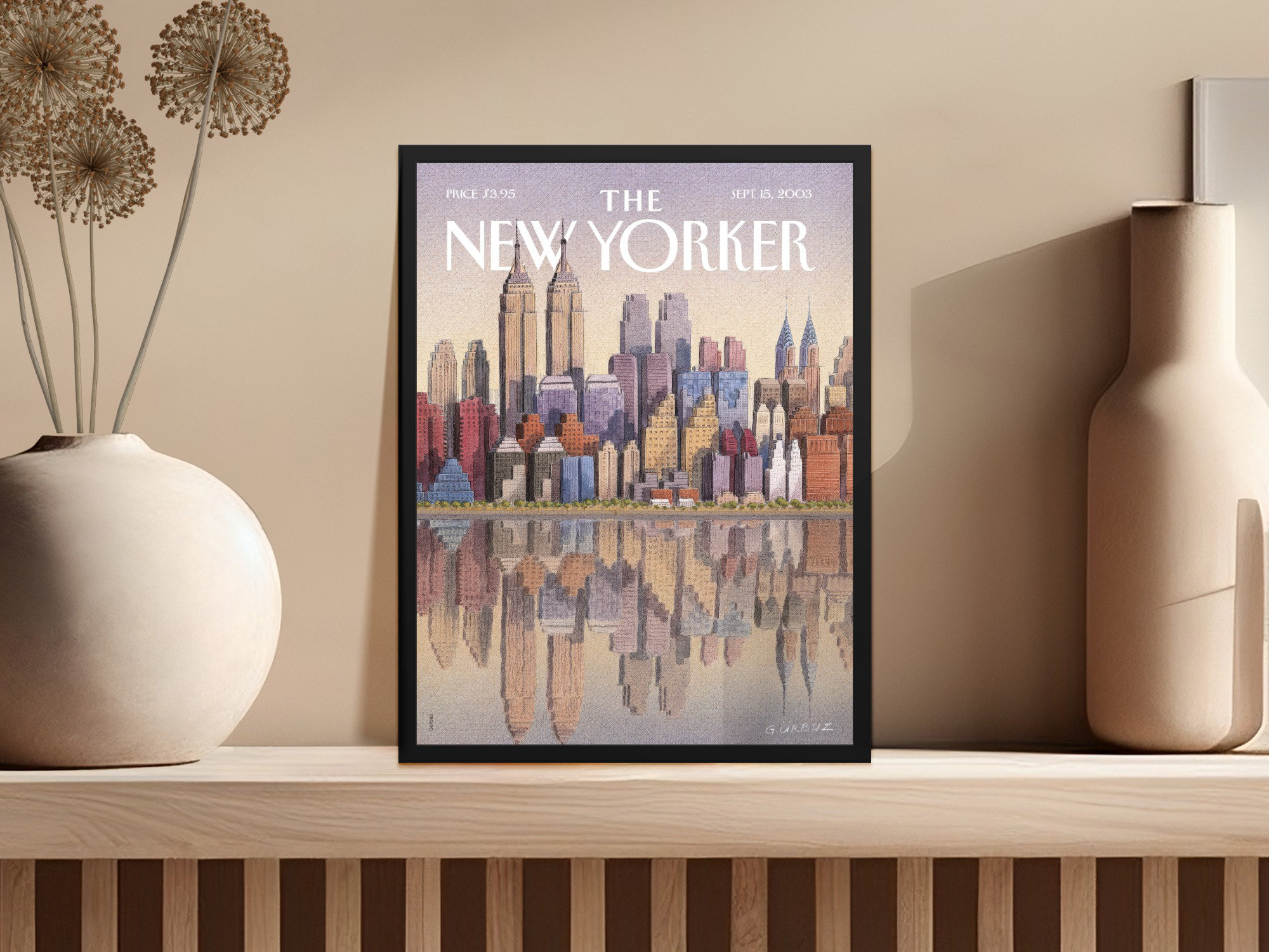 Ivy Bronx The New Yorker Magazine Cover Cityscape Framed Poster ...