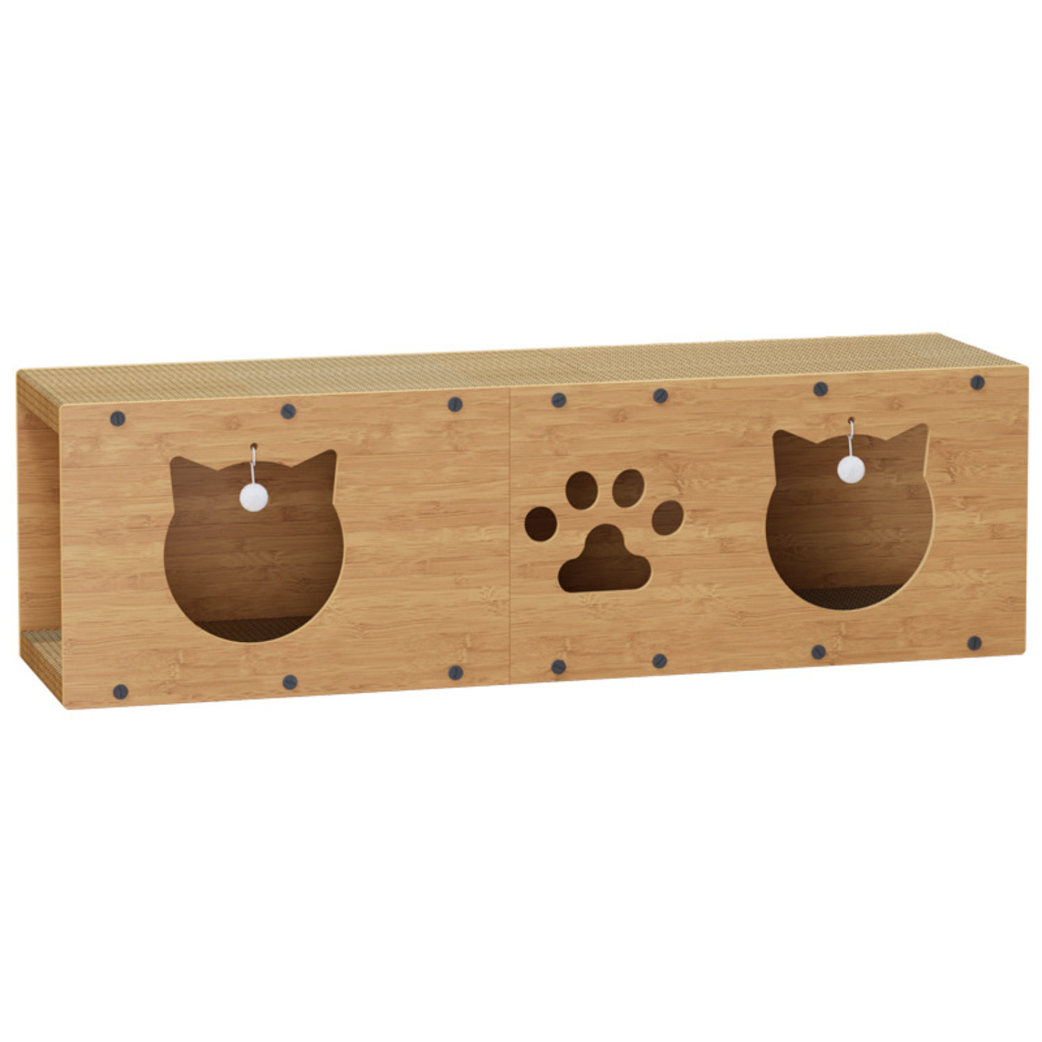 Tucker Murphy Pet™ Cat Tunnel Scratching Board Corrugated Paper Cat Bed ...