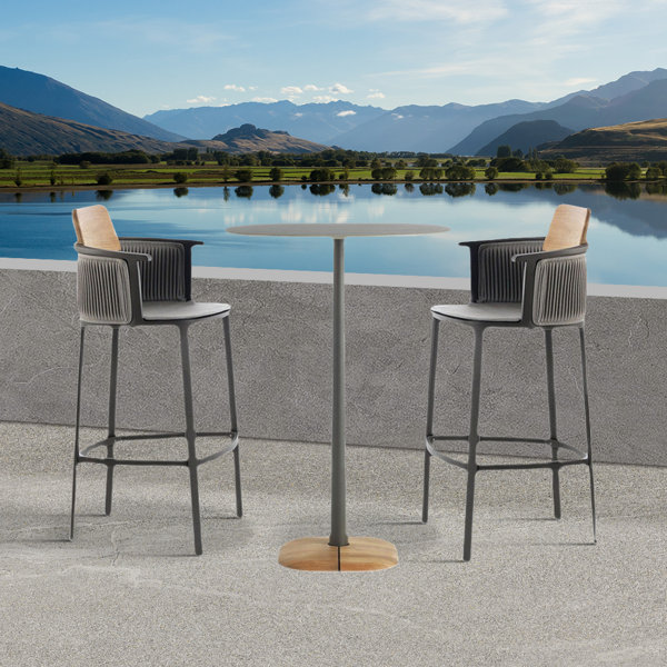 Hokku Designs Maksimas 2 - Person Outdoor Dining Set with Cushions ...