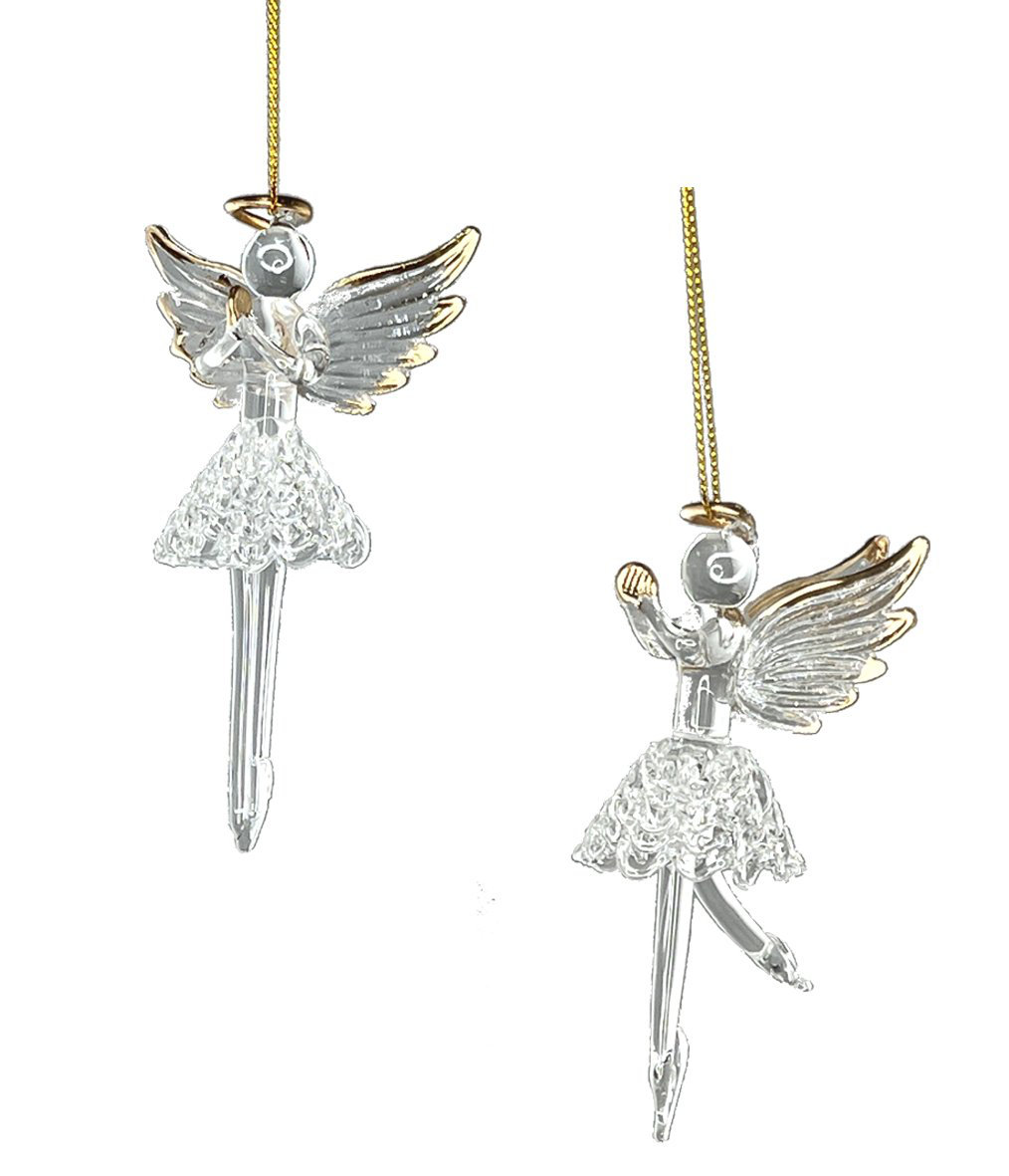 The Holiday Aisle® Set Of 2 Assorted Style Dancing Angels Ornaments ...