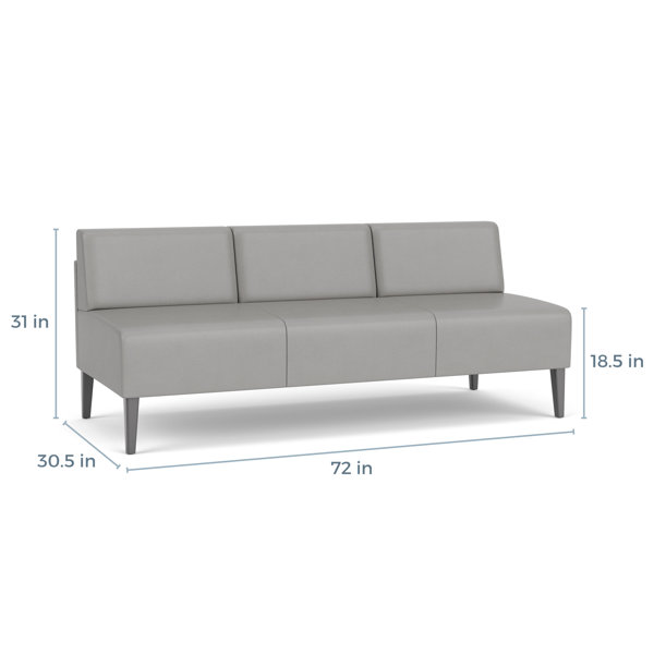 Lesro Luxe Lounge Reception Armless Sofa | Wayfair