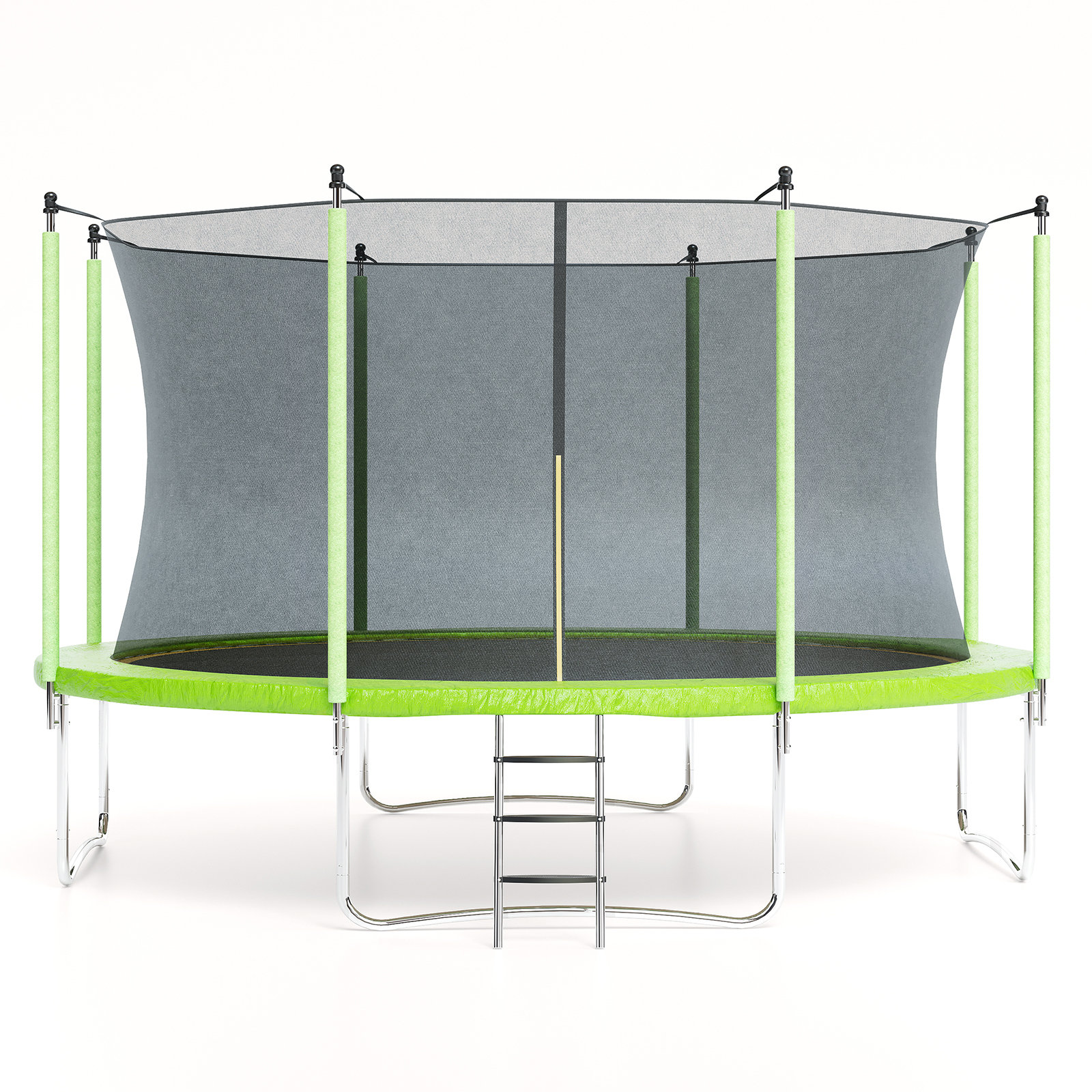 Babevy Round Backyard Trampoline with Safety Enclosure | Wayfair